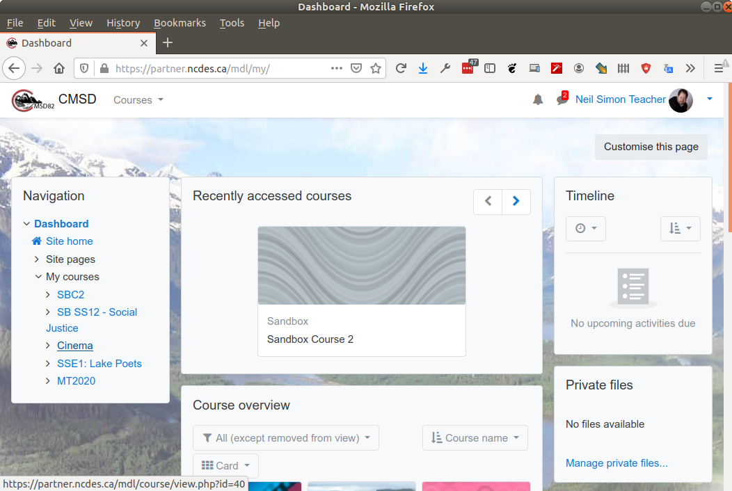 Adding a Student to Moodle – North Coast – Distance Education